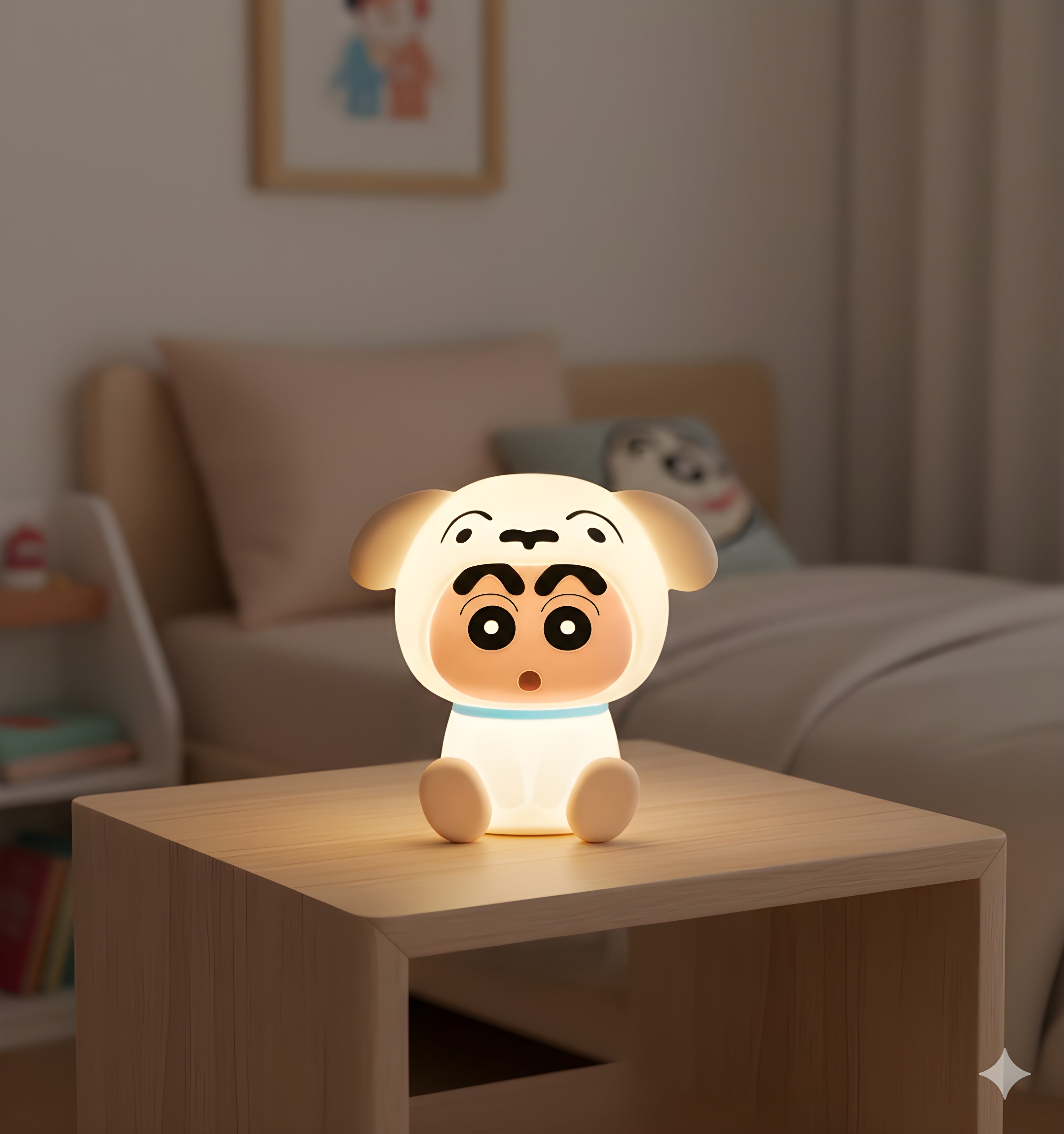 🐶 Crayon Shin-chan Shiro LED Night Light Lamp – Femvya